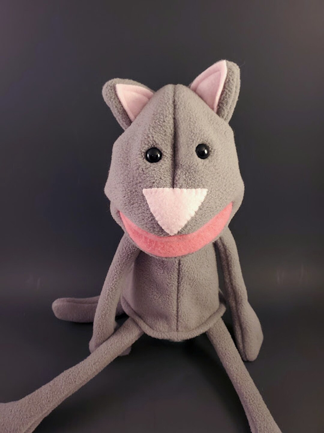 Gray Mow Puppet - Etsy