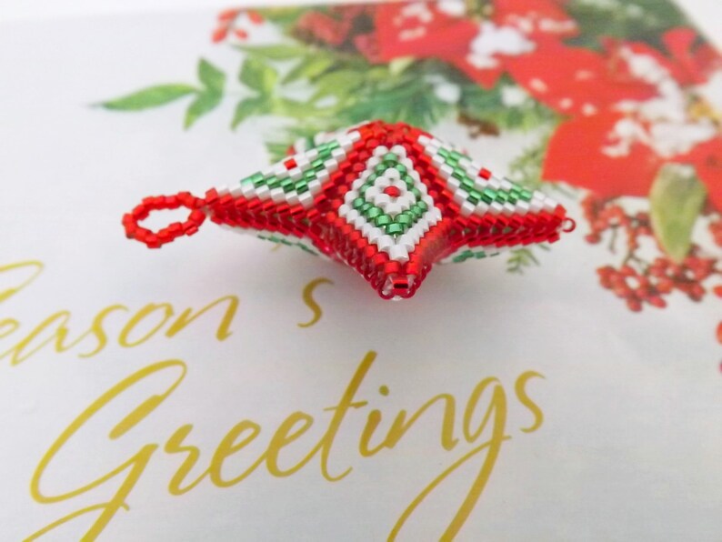 Beaded Peyote Star Ornament / Christmas Decoration - Etsy Beaded Peyote Star Ornament / Christmas Decoration - Etsy