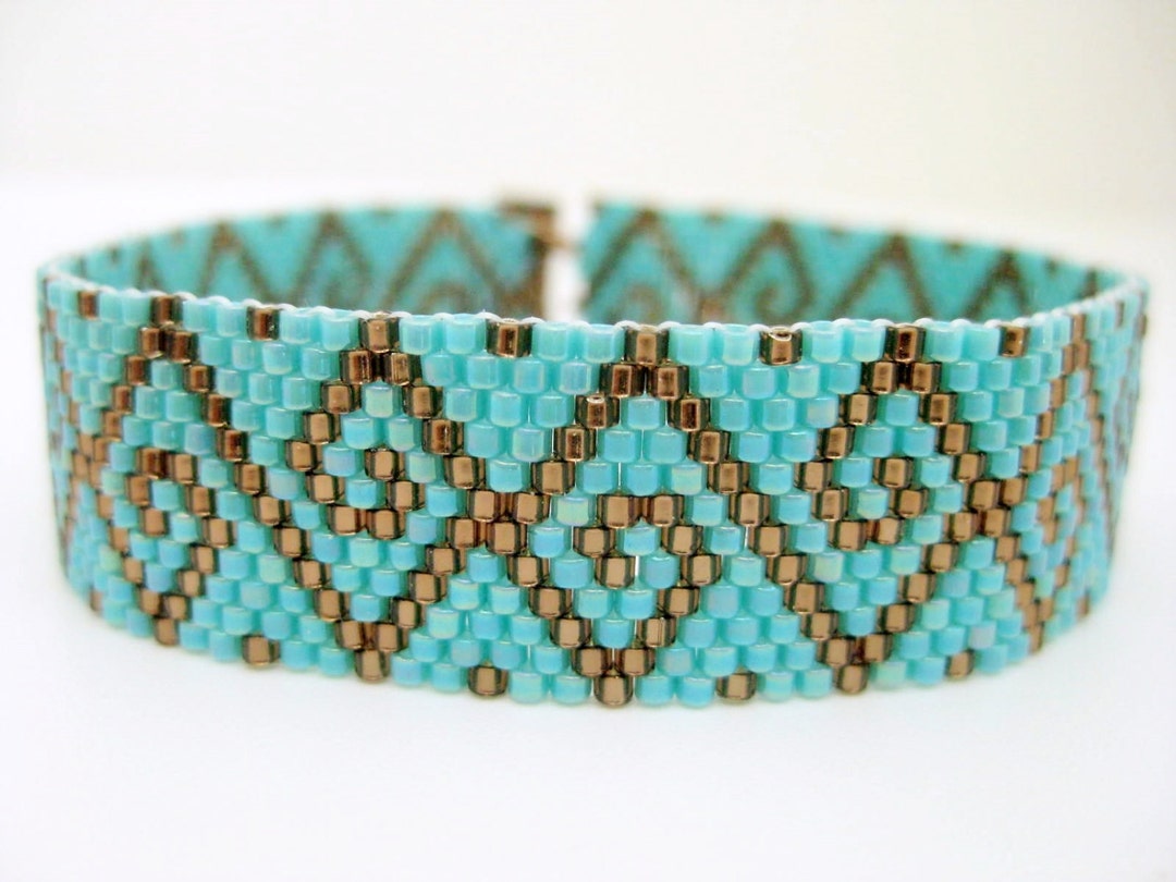 Peyote Pattern / Swirls / INSTANT DOWNLOAD PDF / Peyote Bracelet ...