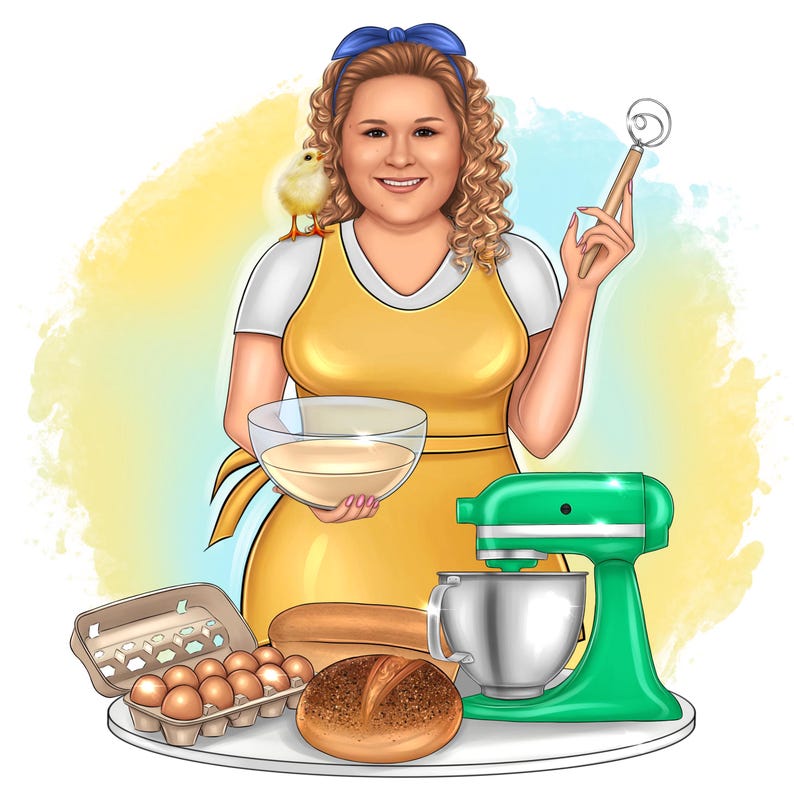 Custom Cartoon Logo, Digital Portrait, Logo Design, Small Business Logo ...