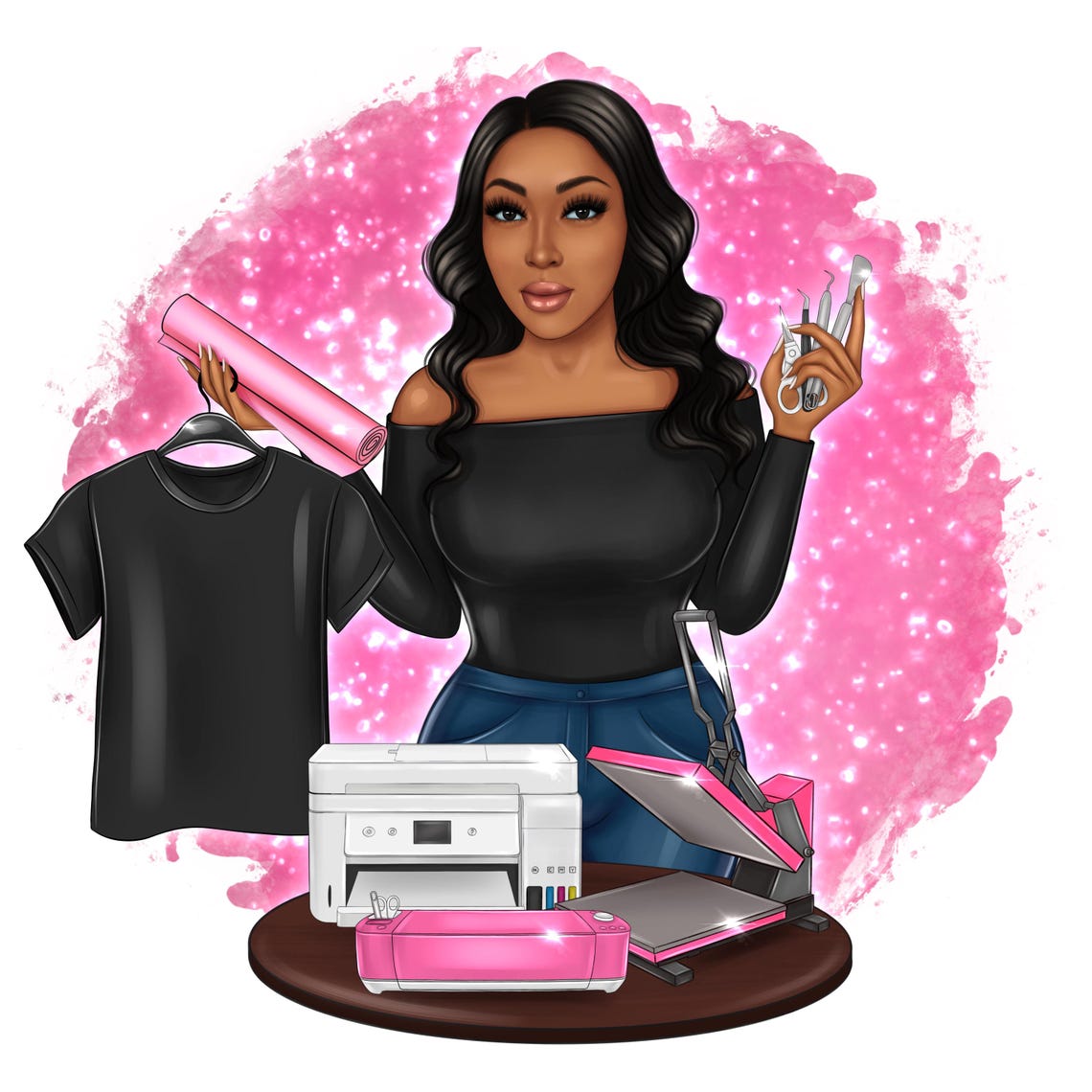 Custom Cartoon Logo, Digital Portrait, Logo Design, Small Business Logo ...