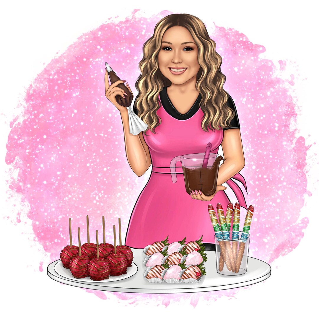 Custom Cartoon Logo, Digital Portrait, Logo Design, Small Business Logo ...