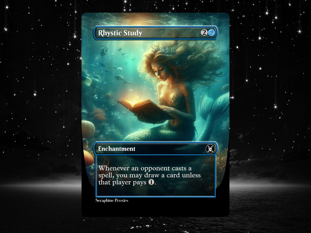 Rhystic Study Proxy Custom Proxy Card Proxies - Etsy