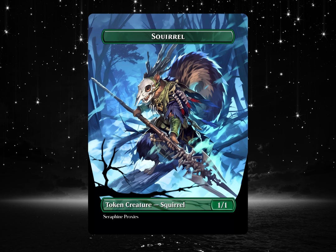 Squirrel Token Proxy Custom Proxy Card Proxies - Etsy