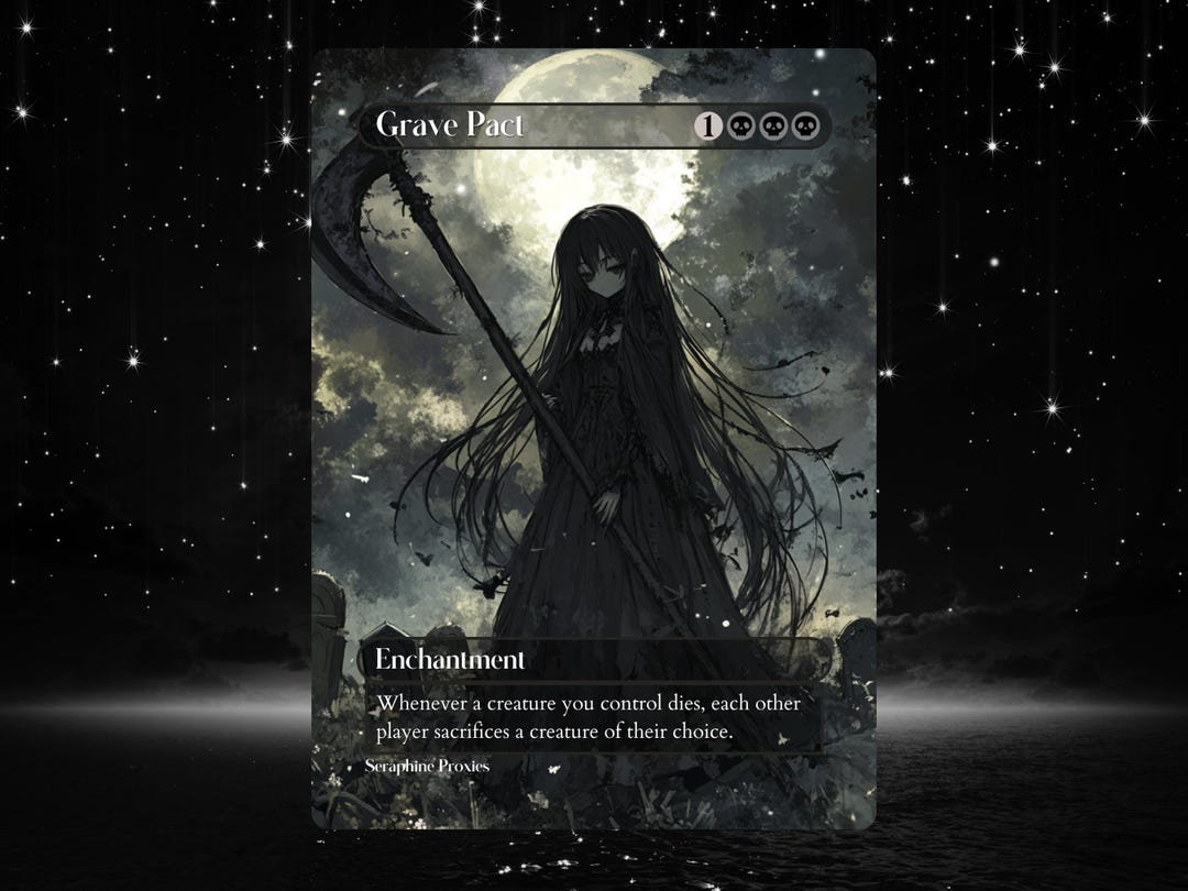 Grave Pact - Proxy Full Art Custom Altered Art Card - Etsy