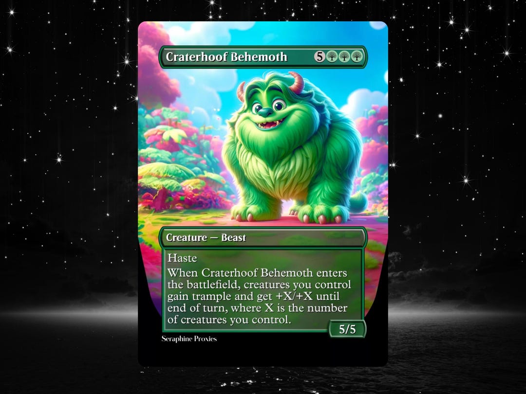 Craterhoof Behemoth Proxy Custom Proxy Card Proxies - Etsy