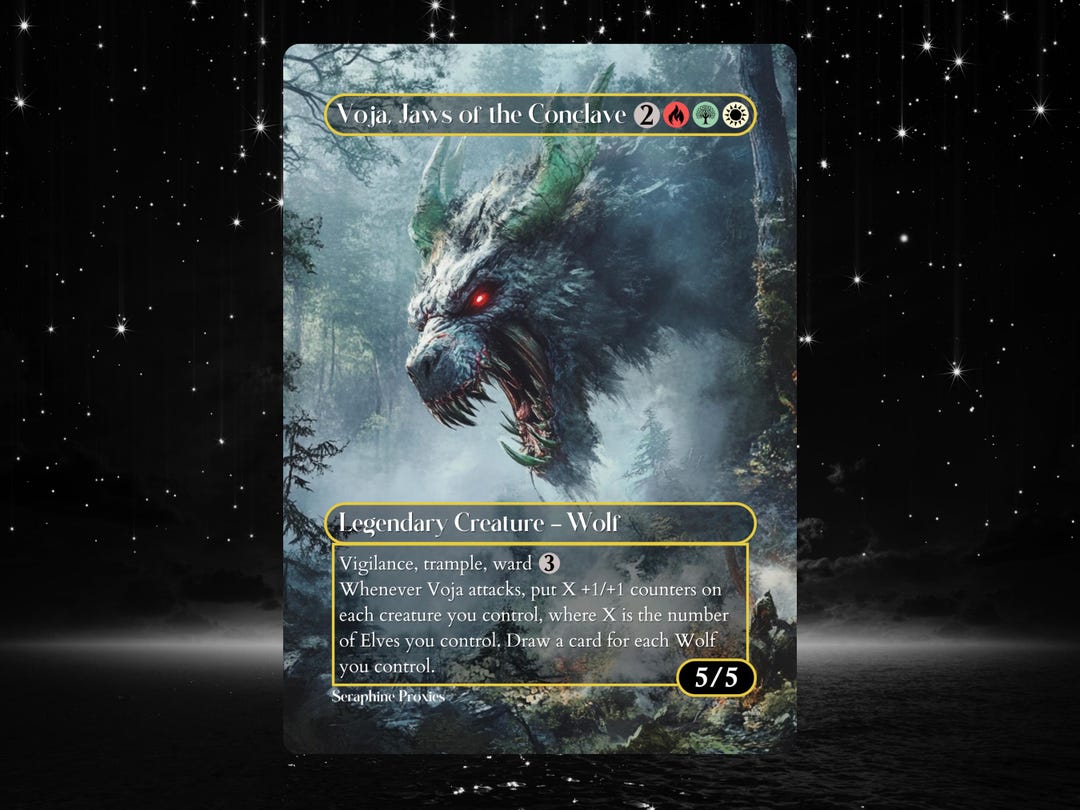 Voja, Jaws of the Conclave - Proxy Full Art Custom Altered Art Card - Etsy