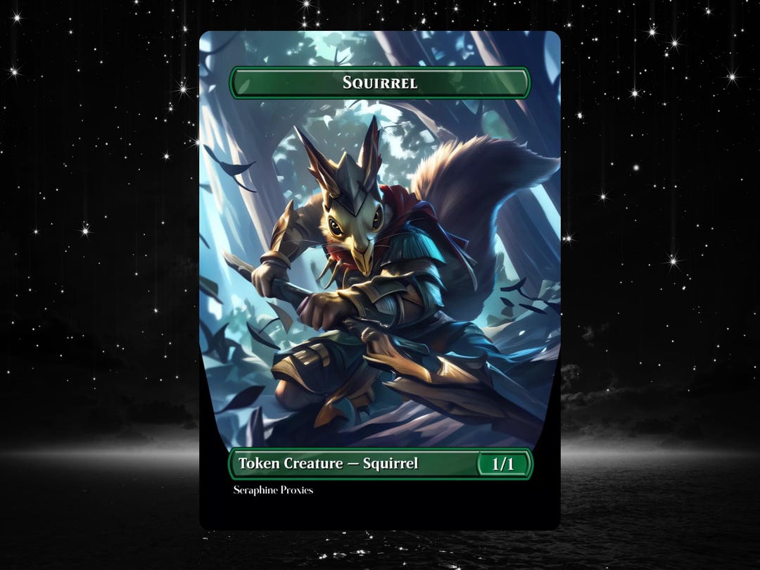 Squirrel Token Proxy Custom Proxy Card Proxies - Etsy