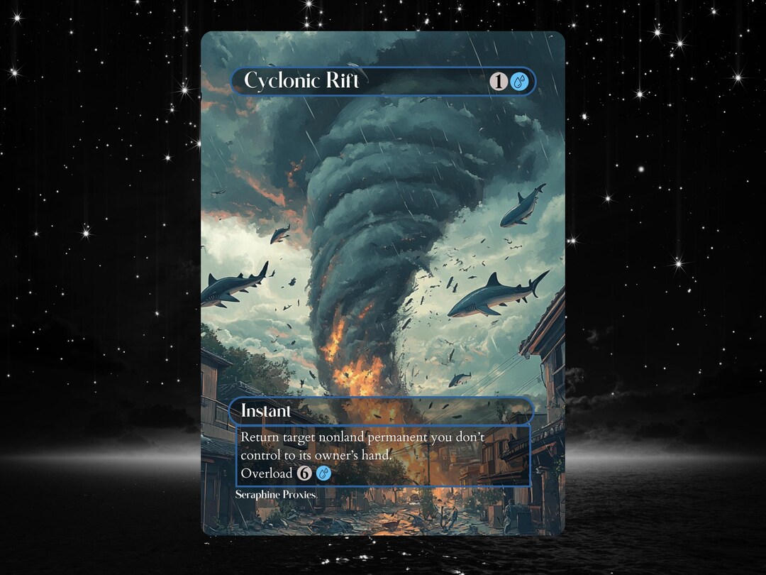 Cyclonic Rift - Proxy Full Art Custom Altered Art Card - Etsy