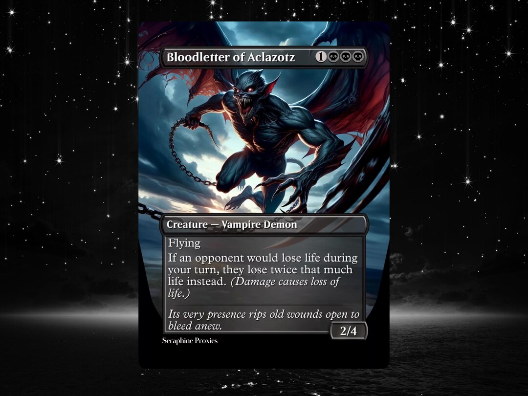 Bloodletter of Aclazotz Proxy Custom Proxy Card Proxies - Etsy