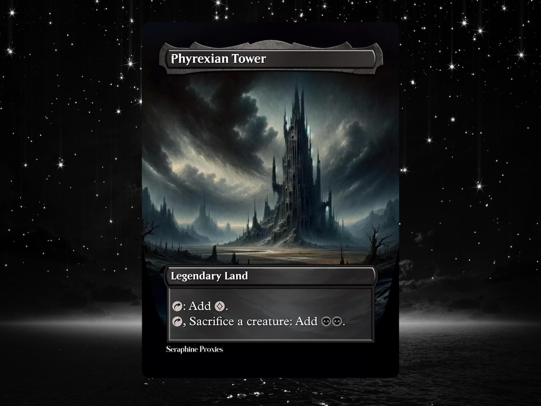 Phyrexian Tower Proxy Custom Proxy Card Proxies - Etsy