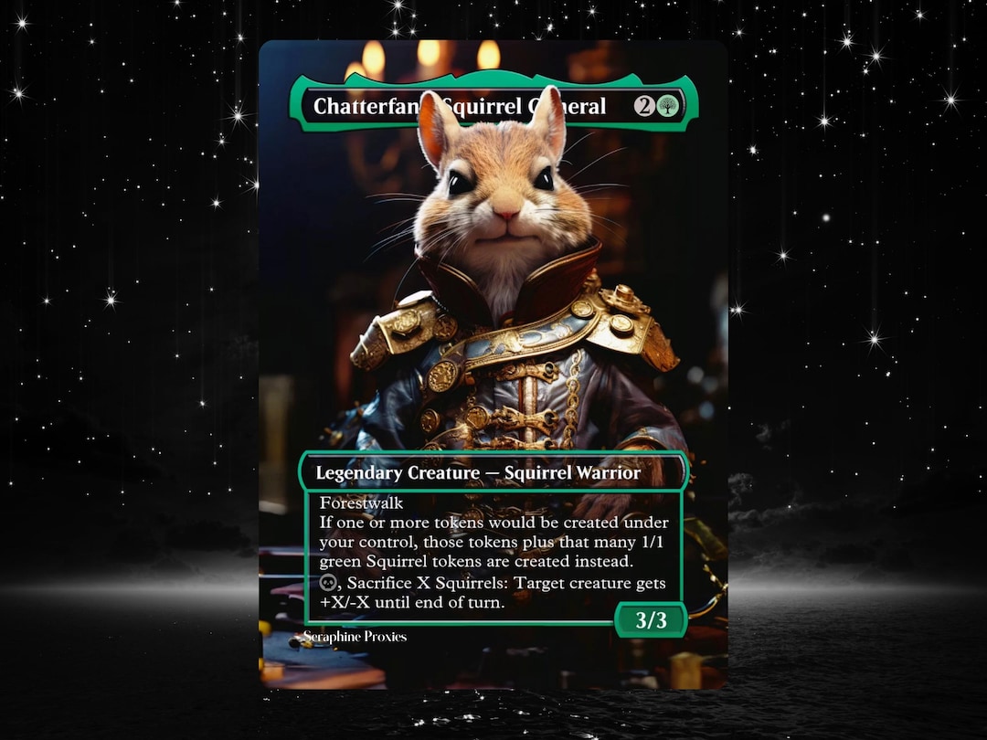 Chatterfang, Squirrel General Proxy Custom Proxy Card Proxies - Etsy