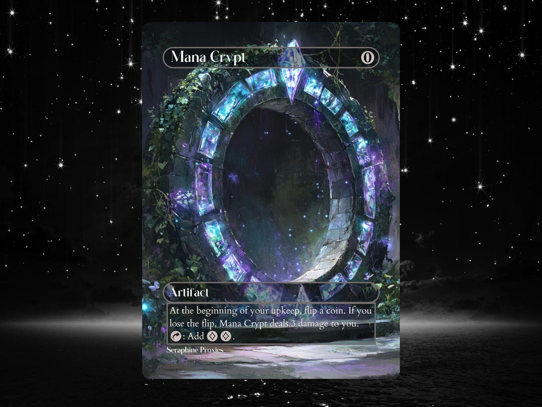 Mana Crypt - Proxy Full Art Custom Altered Art Card - Etsy