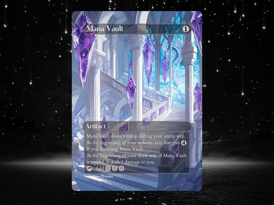 Mana Vault Proxy - Custom Altered Art Card - Proxies - Etsy
