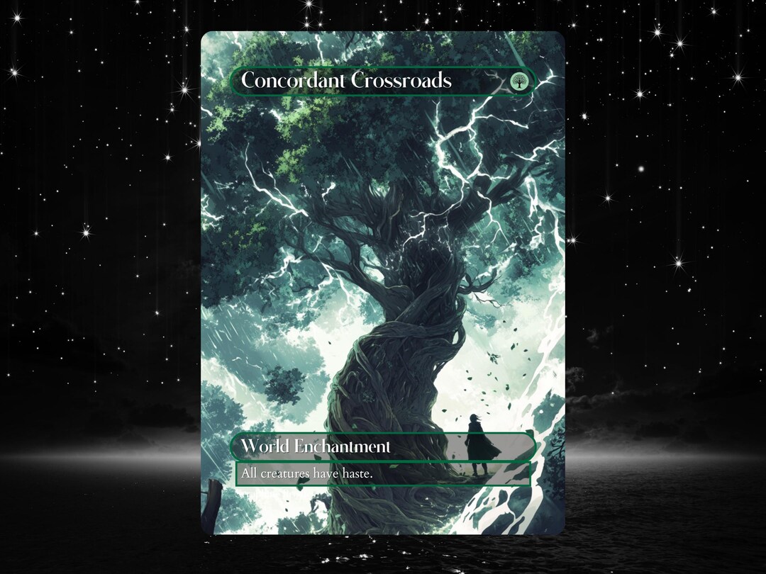 Concordant Crossroads Proxy - Custom Altered Art Card - Proxies - Etsy