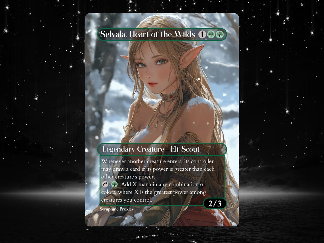 Selvala, Heart of the Wilds Proxy Custom Altered Art Card Proxies - Etsy