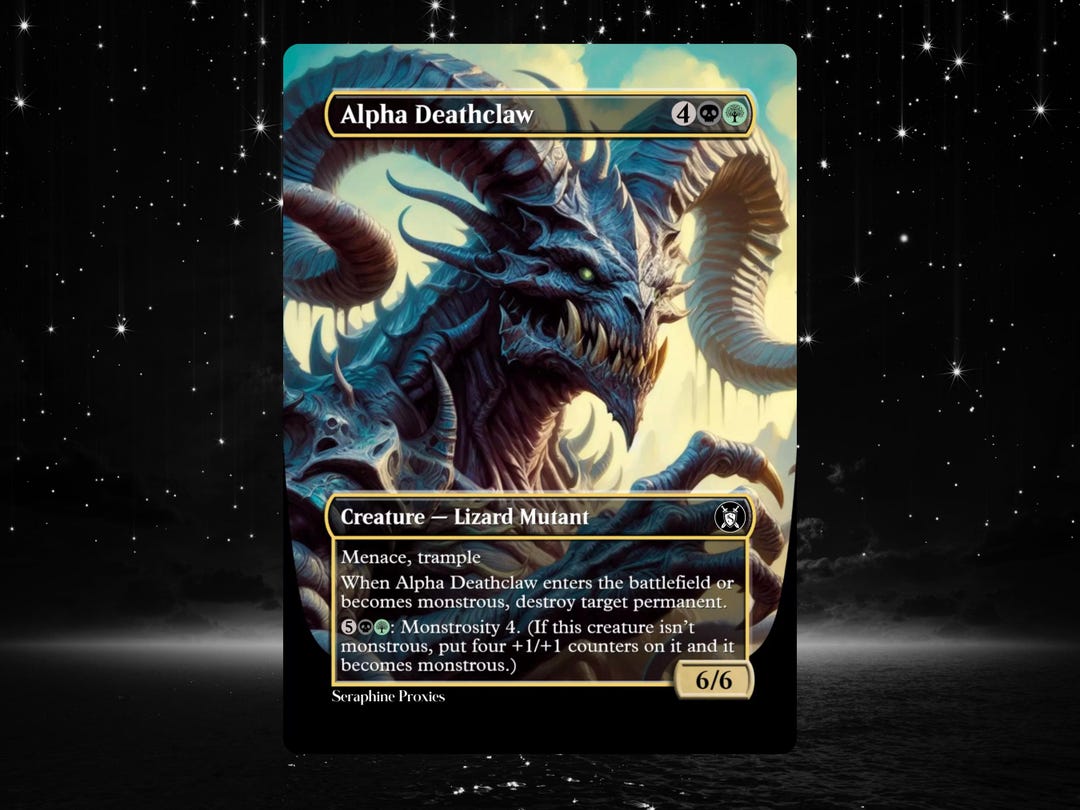 Alpha Deathclaw Proxy Custom Proxy Card Proxies - Etsy