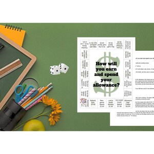 The Allowance Game - Printable File Folder Math Game to Practice Money ...