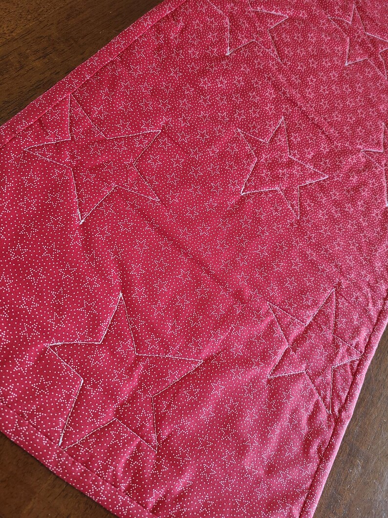 Red, White and Blue Stars Table Runner - Etsy