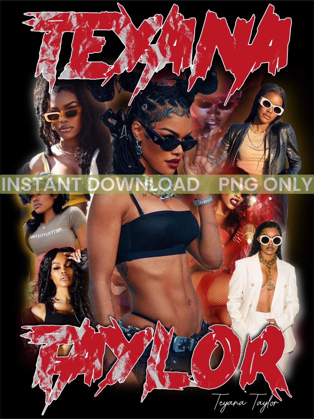 Teyana Fan Art digital Png Download - Etsy