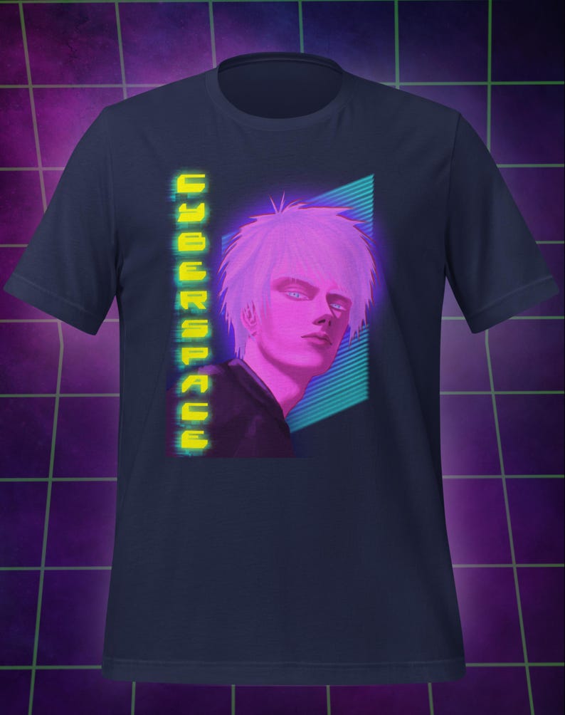 Cyberpunk Shirt Neon Vaporwave Synthwave Shirt Scifi Shirt Futuristic ...