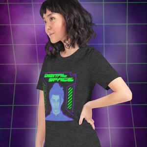 Cyberpunk Shirt Neon Scifi Shirt Vaporwave Shirt Futuristic Clothing ...