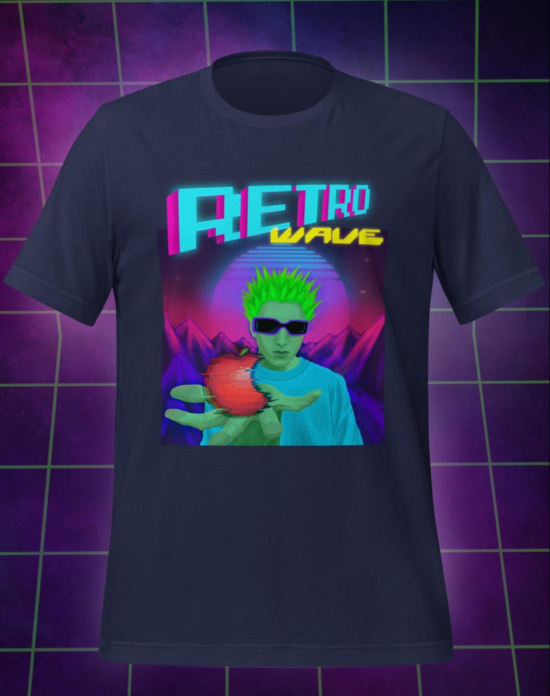 Cyberpunk Retrowave Shirt - Neon 80s Vaporwave Graphic Tee - Etsy