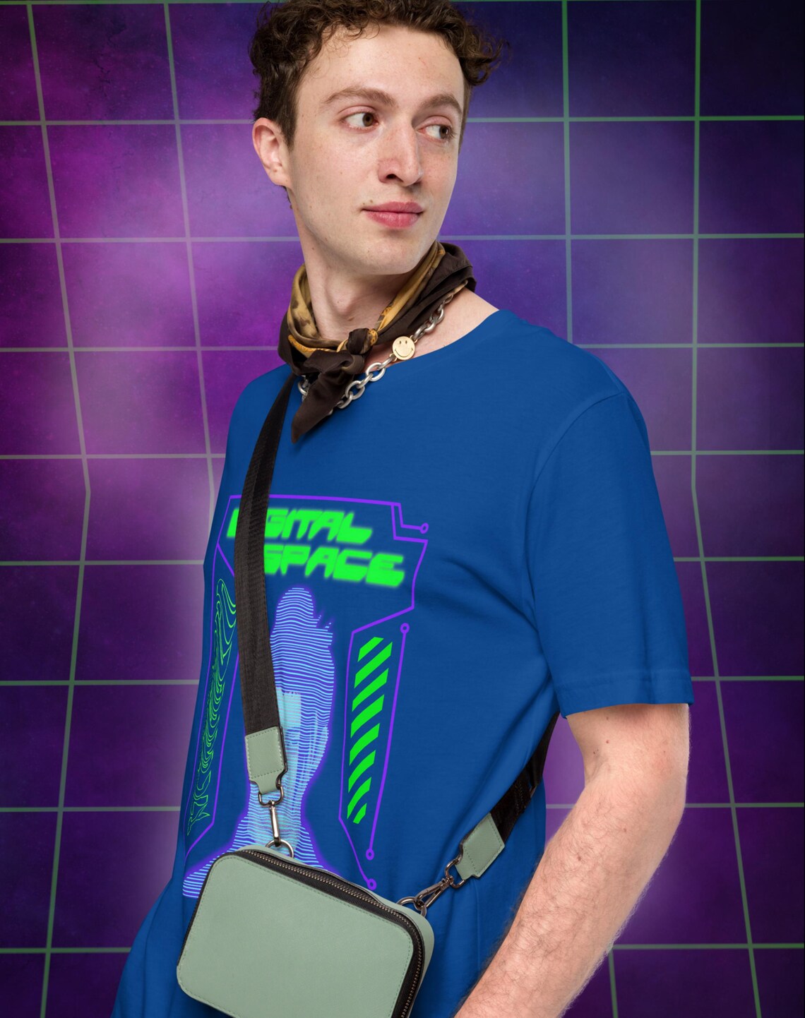 Cyberpunk Shirt Neon Scifi Shirt Vaporwave Shirt Futuristic Clothing ...