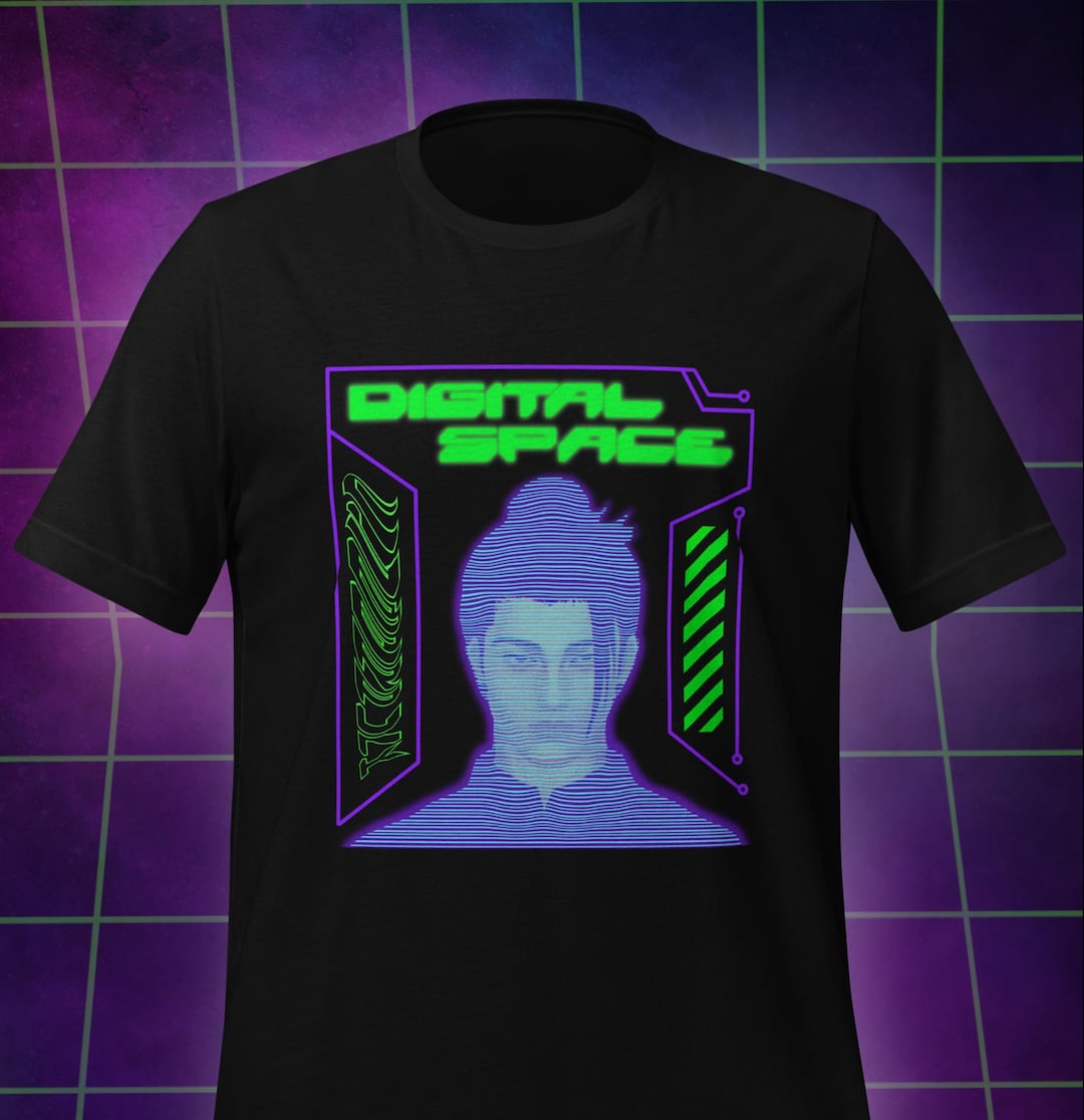 Cyberpunk Shirt Neon Scifi Shirt Vaporwave Shirt Futuristic Clothing ...