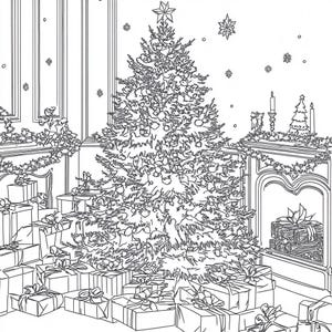 Giant Christmas Coloring Pages for Kids Perfect for School Holiday ...