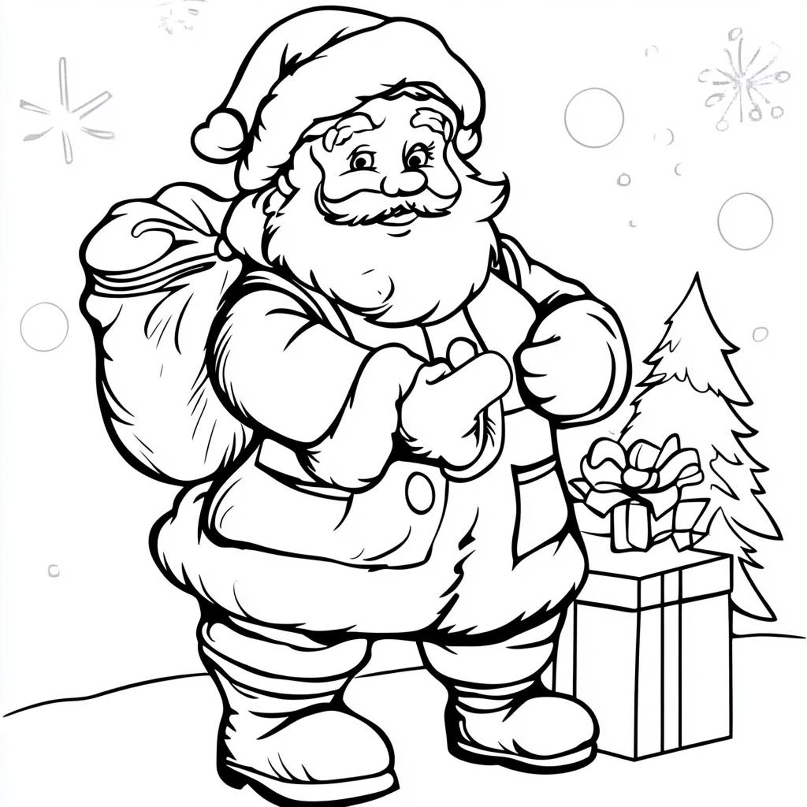 Giant Christmas Coloring Pages for Kids Perfect for School Holiday ...