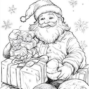 Giant Christmas Coloring Pages for Kids Perfect for School Holiday ...