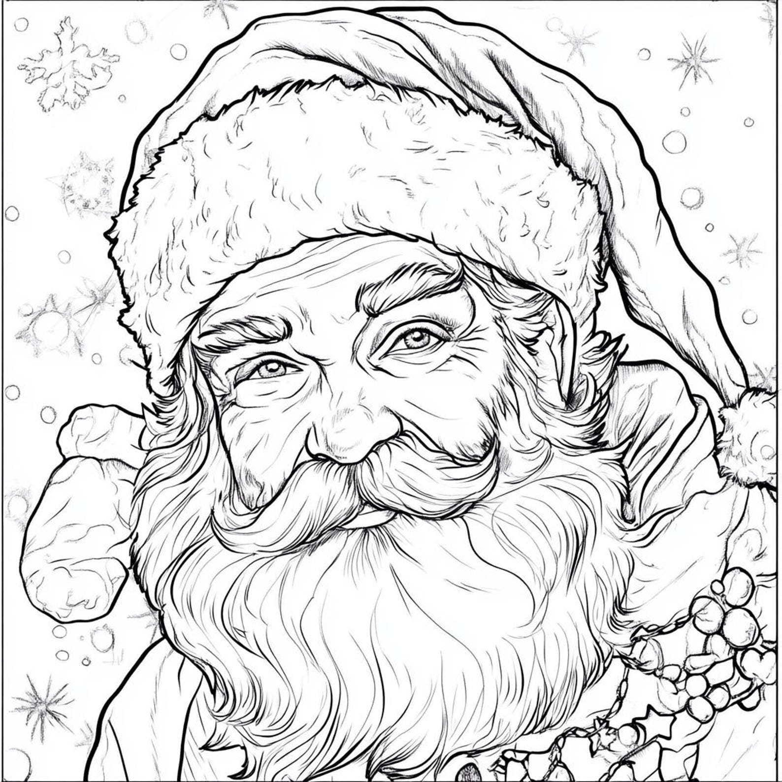 Giant Christmas Coloring Pages for Kids Perfect for School Holiday ...