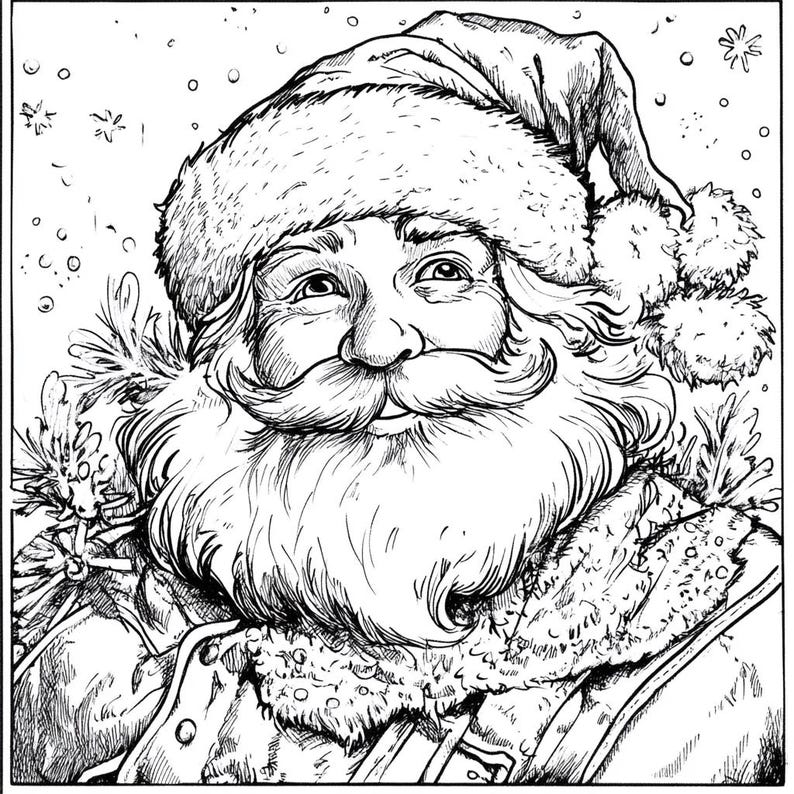 Giant Christmas Coloring Pages for Kids Perfect for School Holiday ...