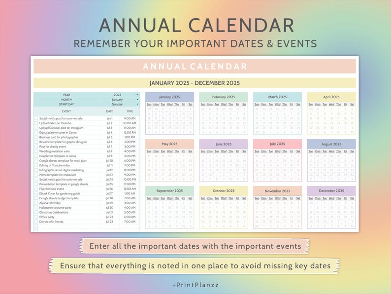 Monthly Calendar Spreadsheet Editable Monthly Calendar Google Sheet ...