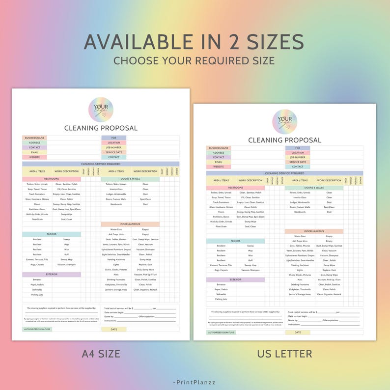 Editable Cleaning Proposal Template Cleaning Service Proposal Business Cleaning Service House ...