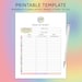 Sign up Sheet Template Canva Editable Signup Sheet Printable Sign up ...