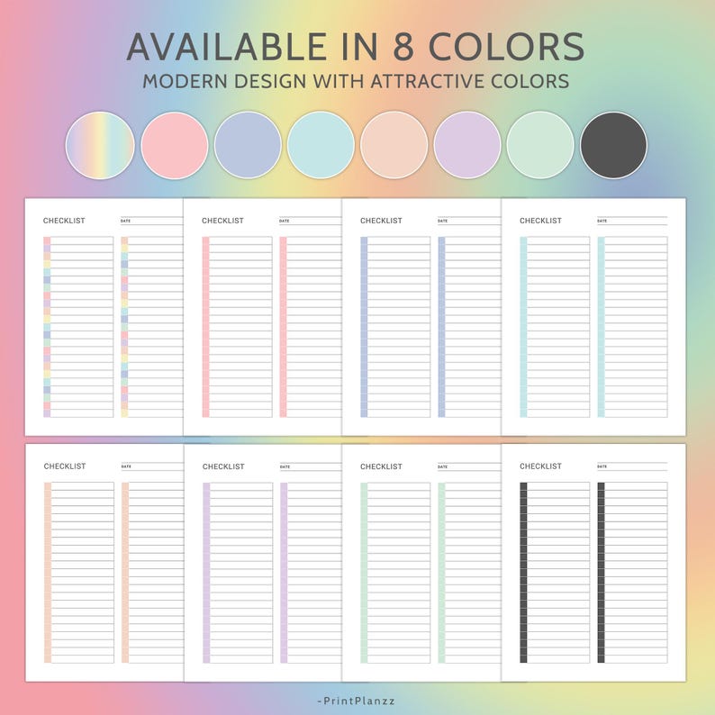 Blank Checklist Printable PDF Blank to Do List Editable Canva Minimalist to Do List Basic ...
