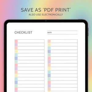 Blank Checklist Printable PDF Blank to Do List Editable Canva Minimalist to Do List Basic ...