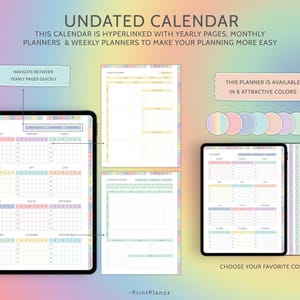 All in One Digital Planner Undated iPad & Android Planner Goodnotes ...