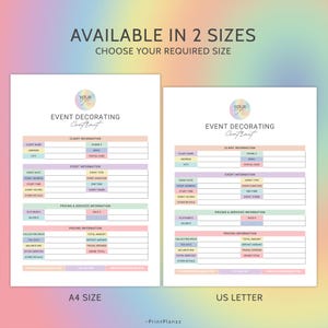 Event Decorating Service Contract Editable Event Planning Services ...