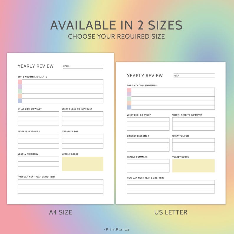 Yearly Review Template Yearly Reflection Annual Review Yearly Goals ... Yearly Review Template Yearly Reflection Annual Review Yearly Goals ...