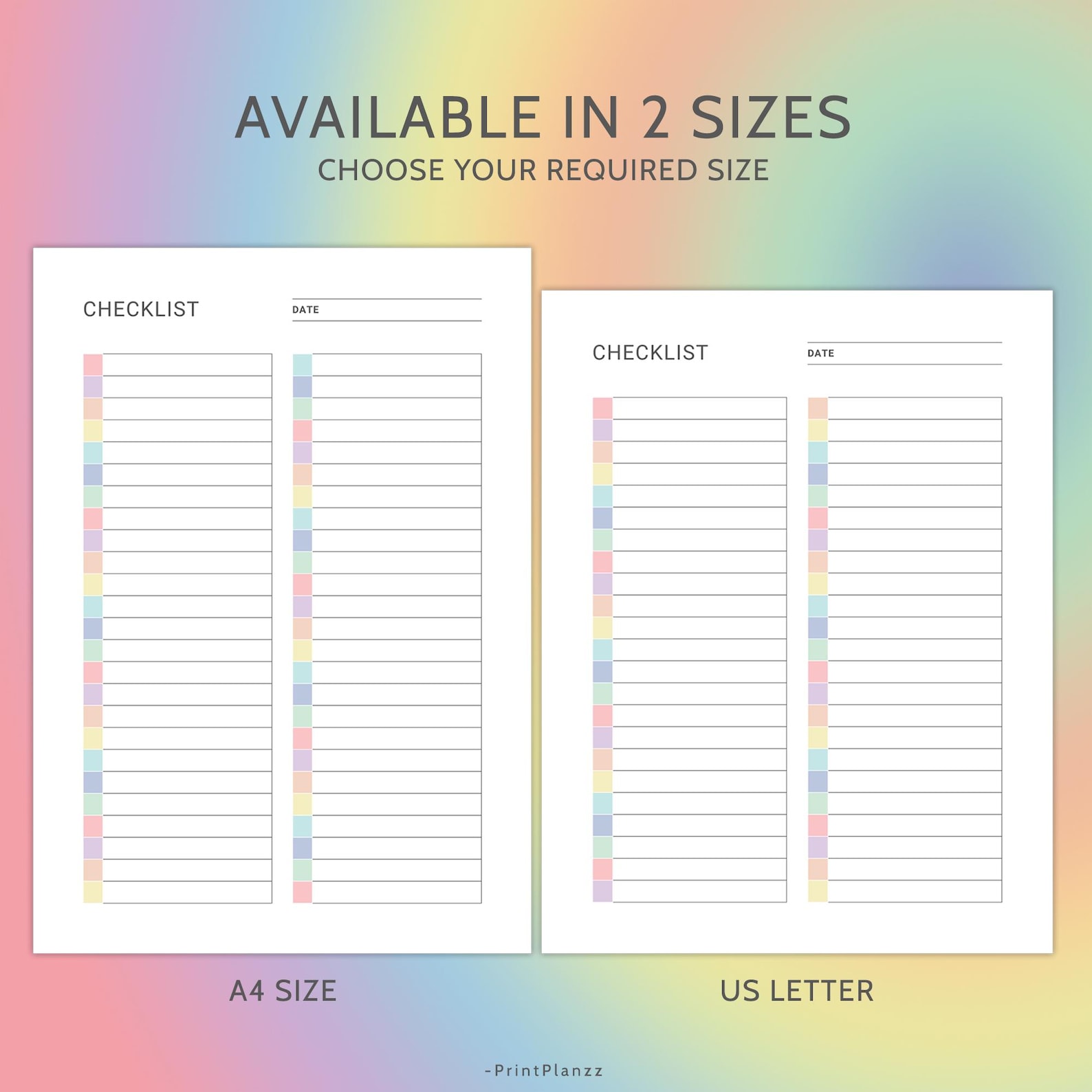 Blank Checklist Printable PDF Blank to Do List Editable Canva ...
