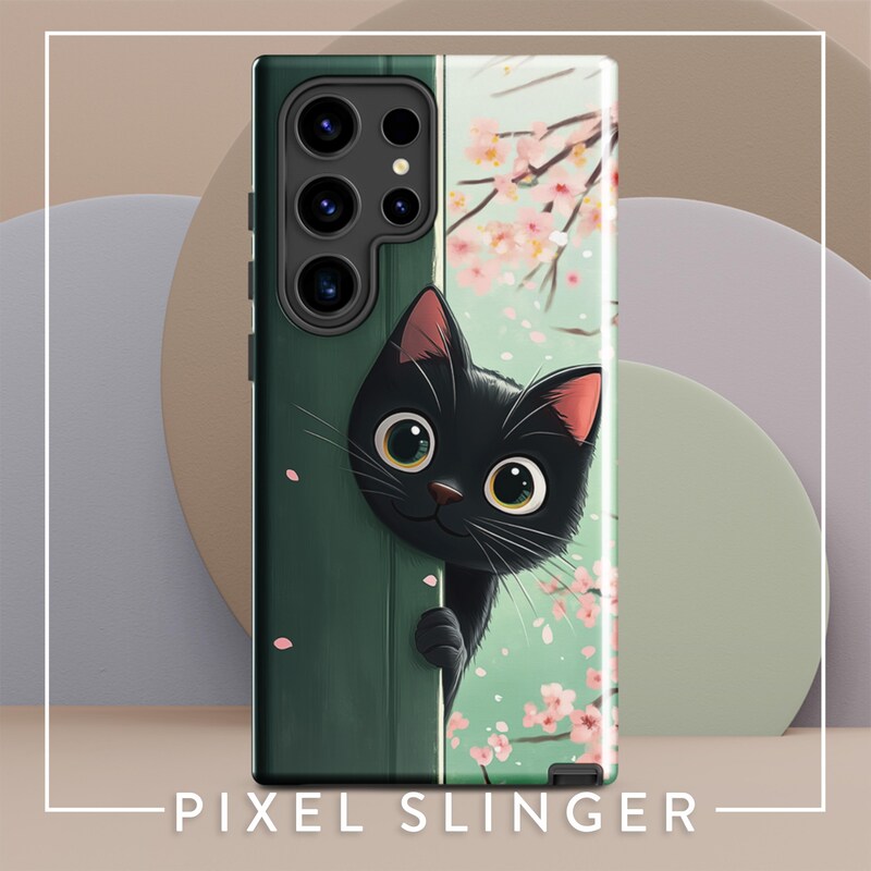 Cute Cat Phone Case - Etsy