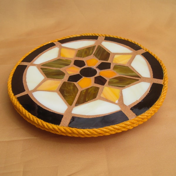 Stained Glass Mosaic Trivet - Etsy