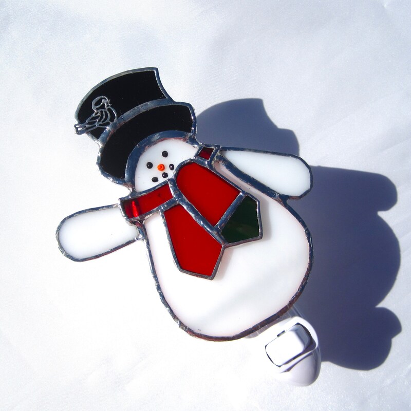 Snowman Night Light - Etsy