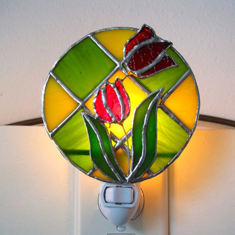Glass Night Light - Etsy