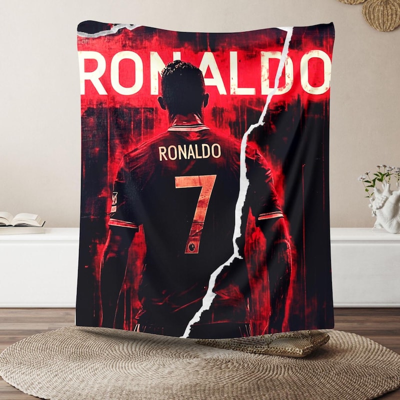 Ronaldo Blanket Throw - Etsy UK