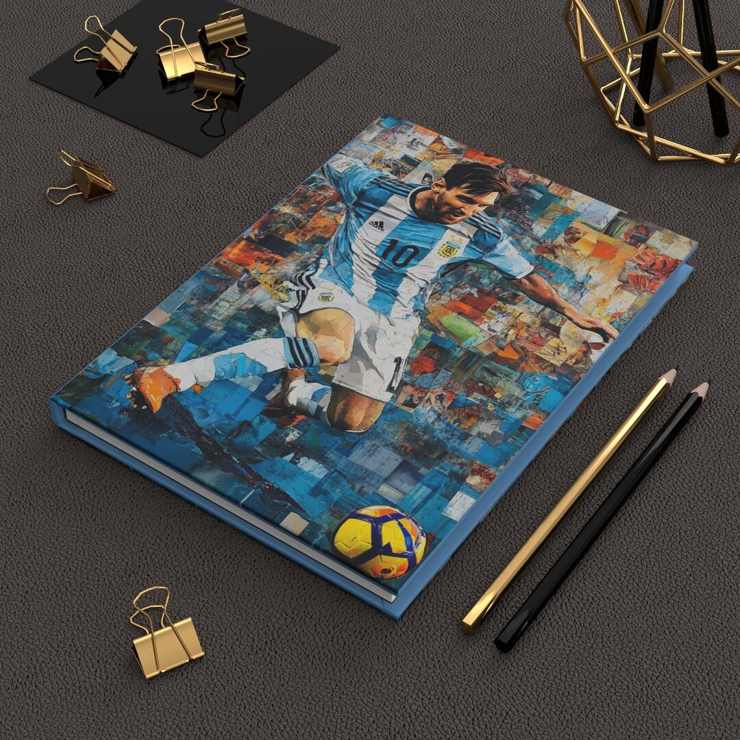 Messi Inspired Hardcover Journal Matte Back to School - Etsy