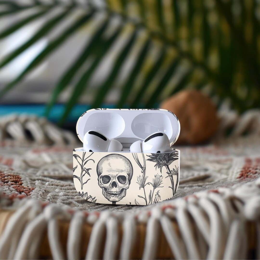 Gothic Skull AirPod Case, Apple AirPod Cover, Spooky Wireless Earphone ...